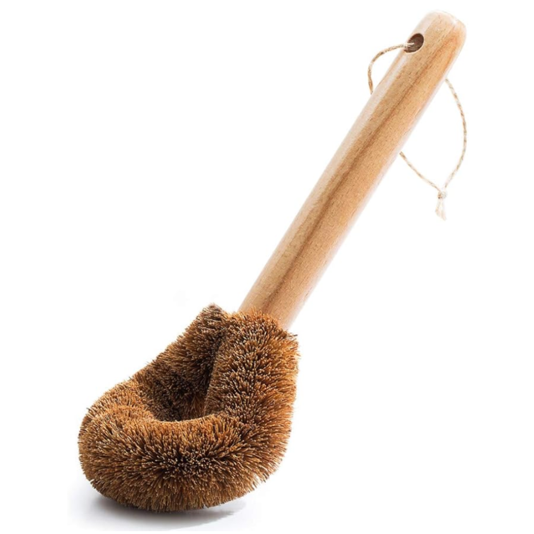 Bamboo + Fiber Dish Brush with Long Handle (Zero Waste) – Yaya Maria's